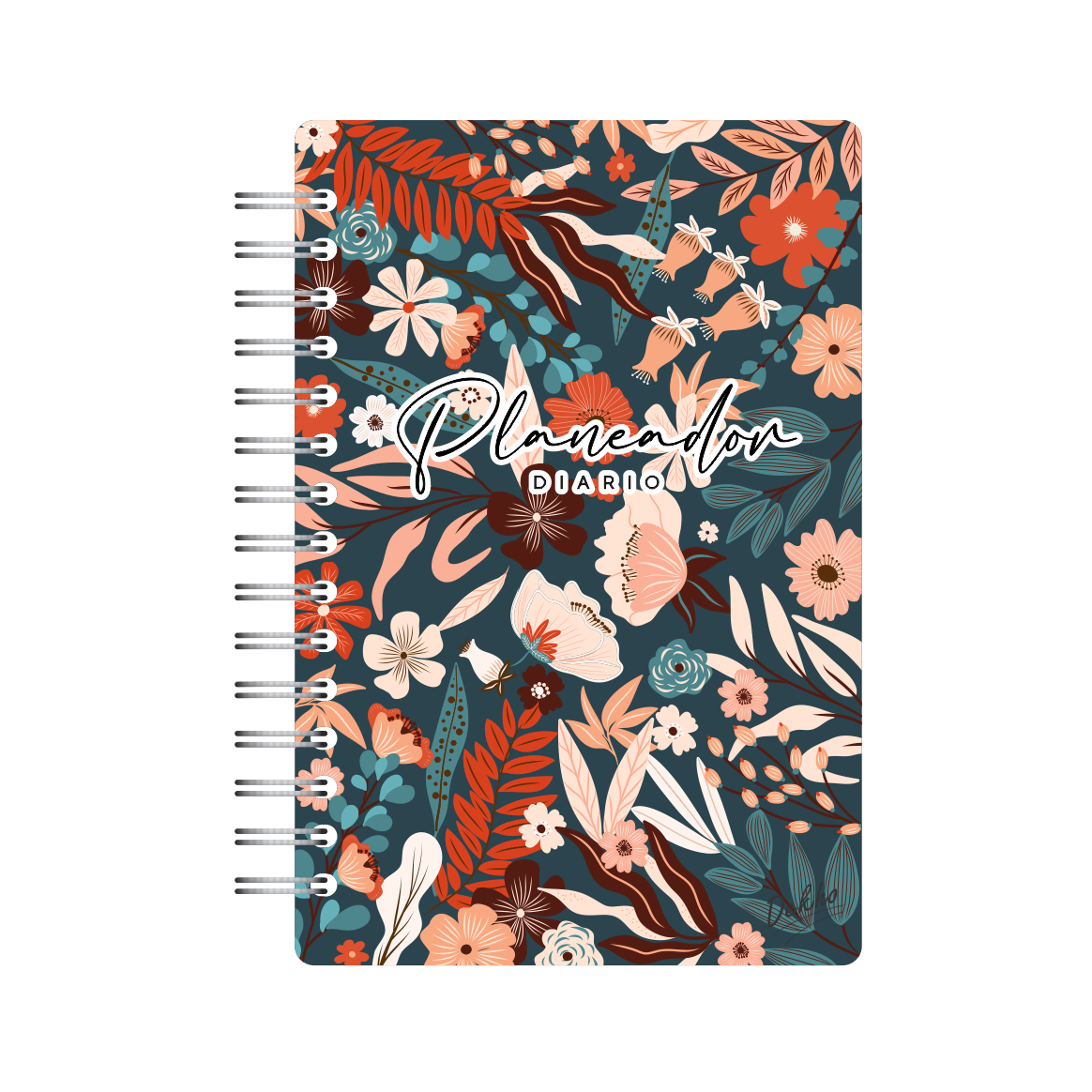 Planeador diario madera Color | Floral | – Dekhocolombia